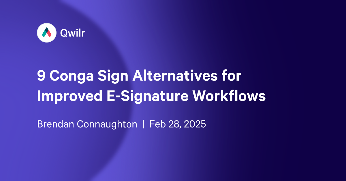 9 Conga Sign Alternatives for Improved E-Signature Workflows