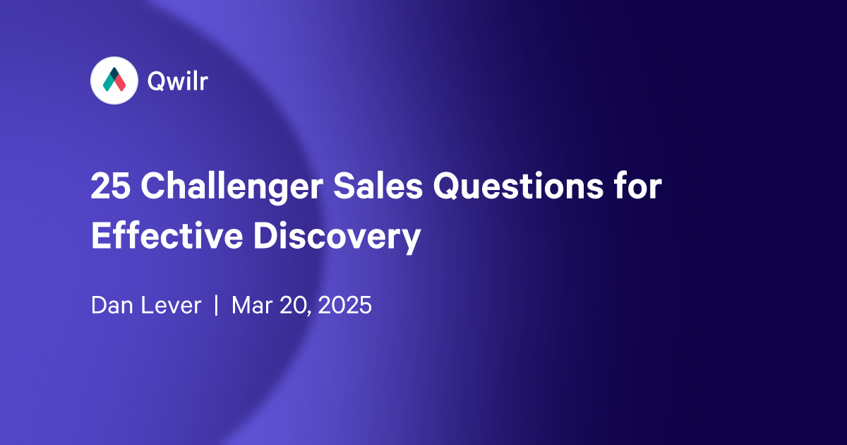 What is the Challenger Sales Model? + 25 Discovery Questions