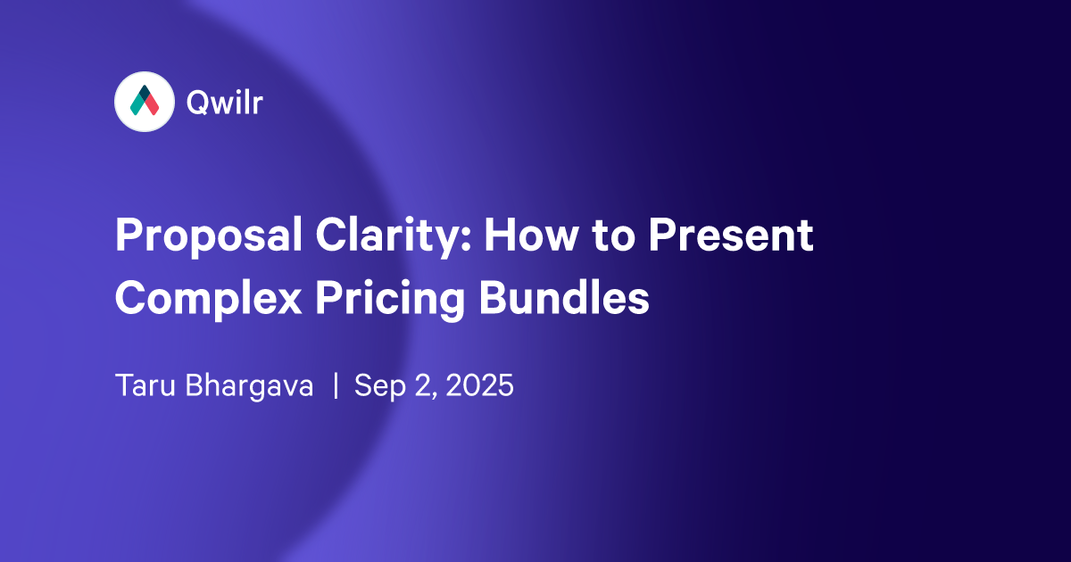 Proposal Clarity: How to Present Complex Pricing Bundles