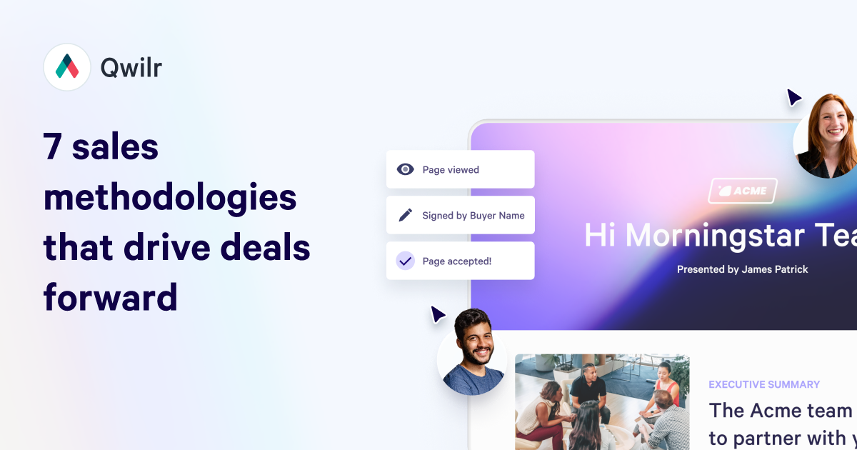 7 sales methodologies that drive deals forward | Qwilr