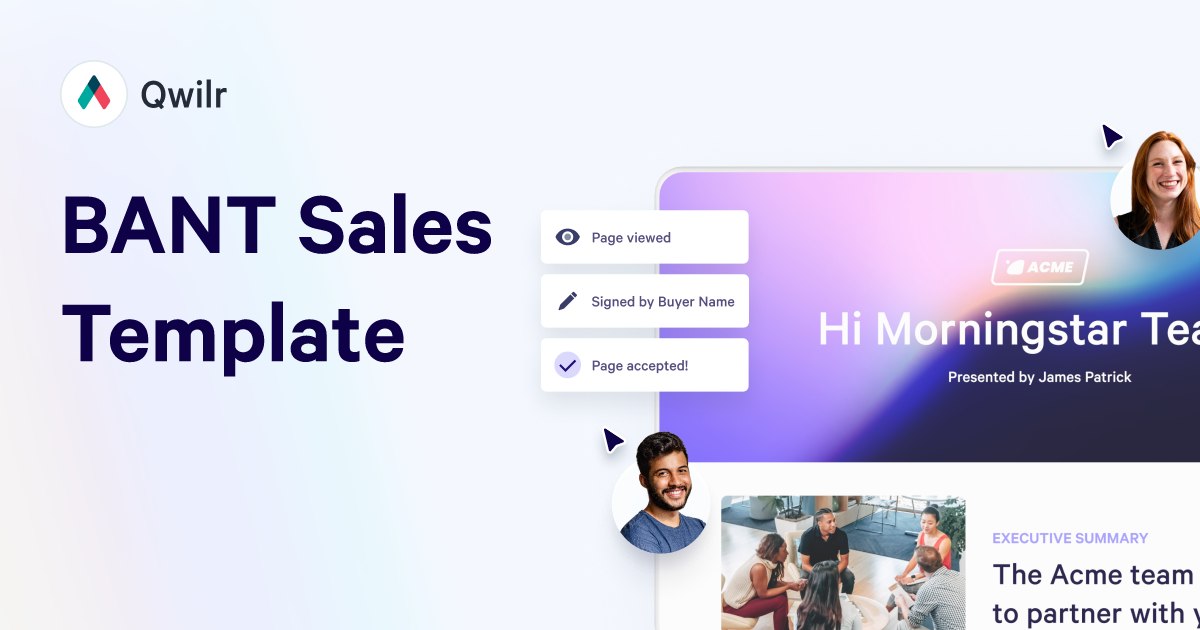 BANT Sales Template | Streamline Lead Qualification | Qwilr