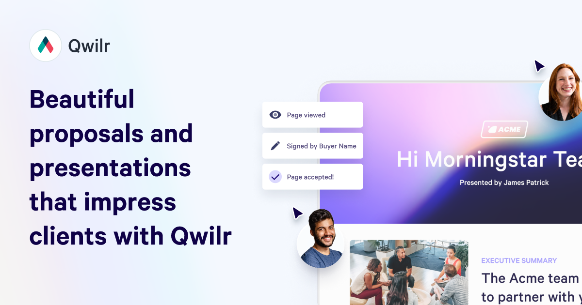 Impress clients with stunning Qwilr proposals and presentations | Qwilr