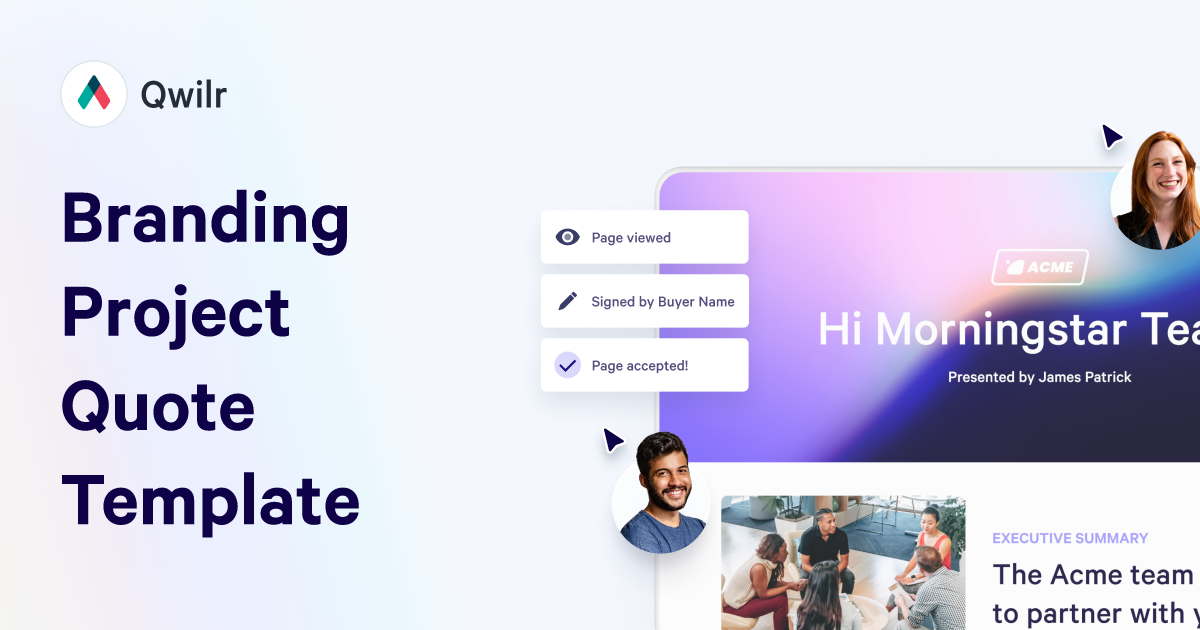 Branding Project Quote Template | Win Contracts | Qwilr