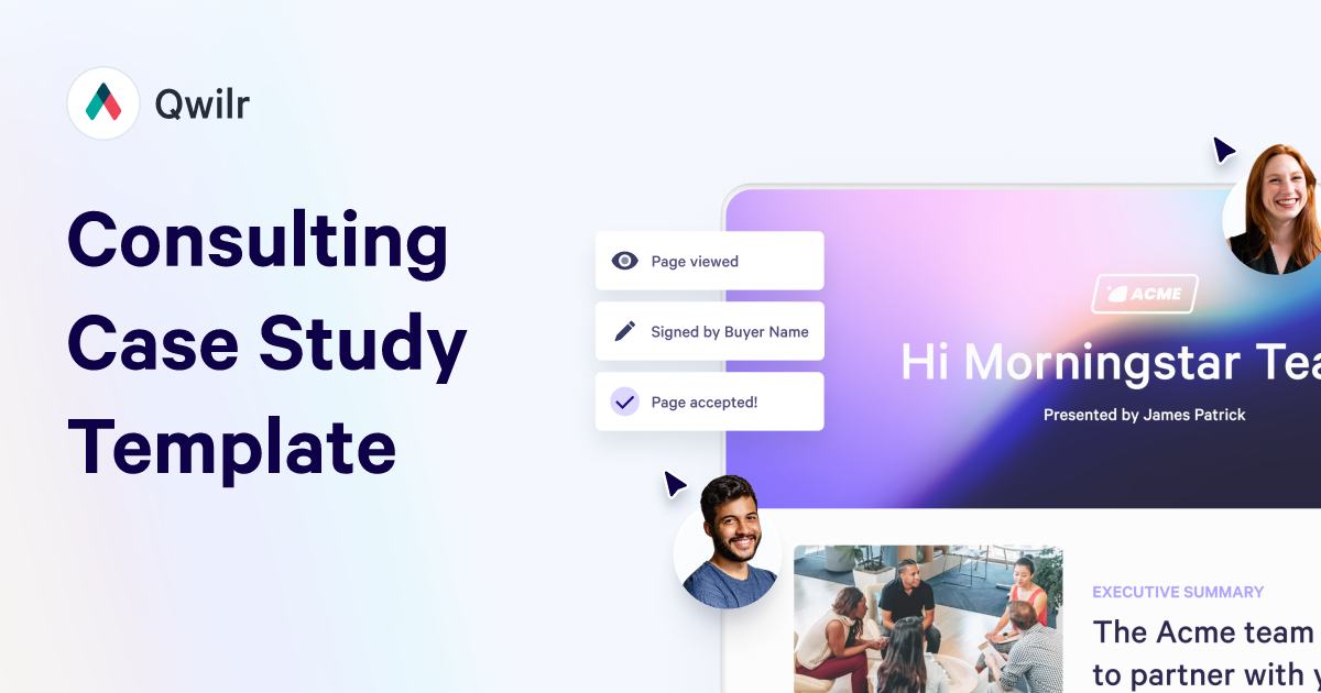 Consulting Case Study Template | Exhibit Success | Qwilr
