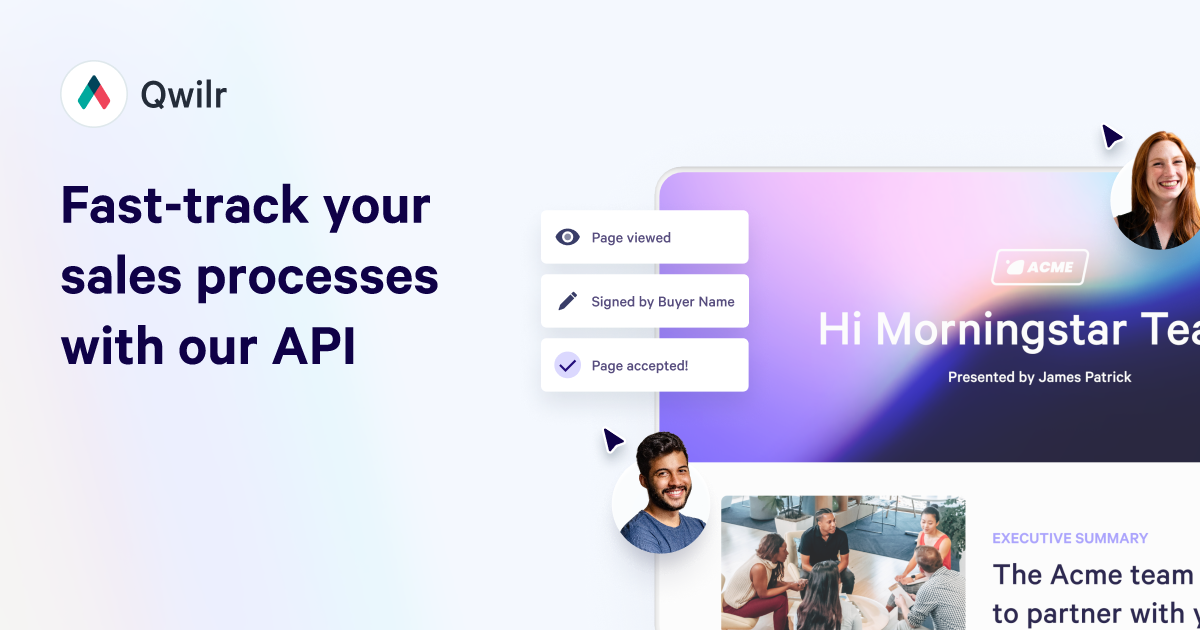 Proposal Software and Quote Automation Tool API | Qwilr
