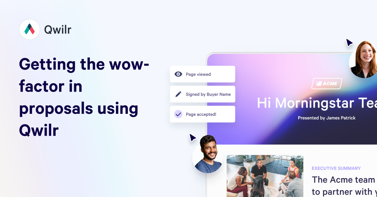 Getting the wow-factor in proposals using Qwilr