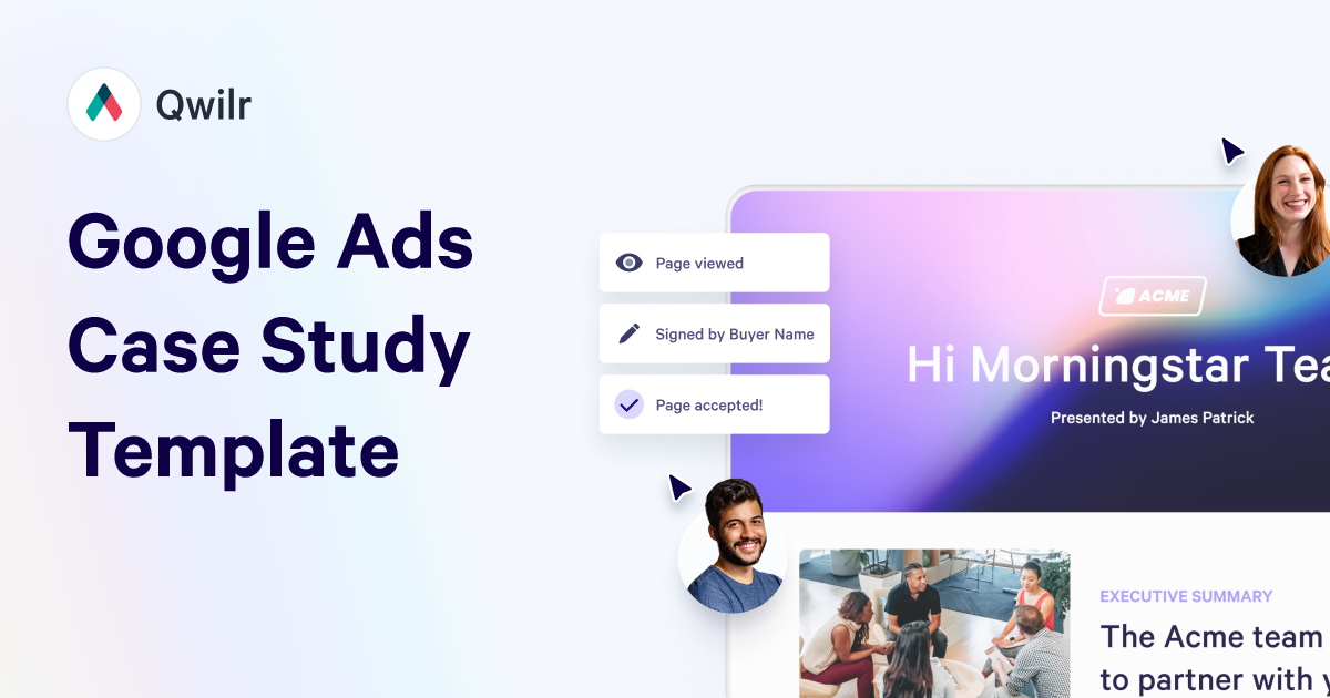 Google Ads Case Study Template | Showcase Wins | Qwilr