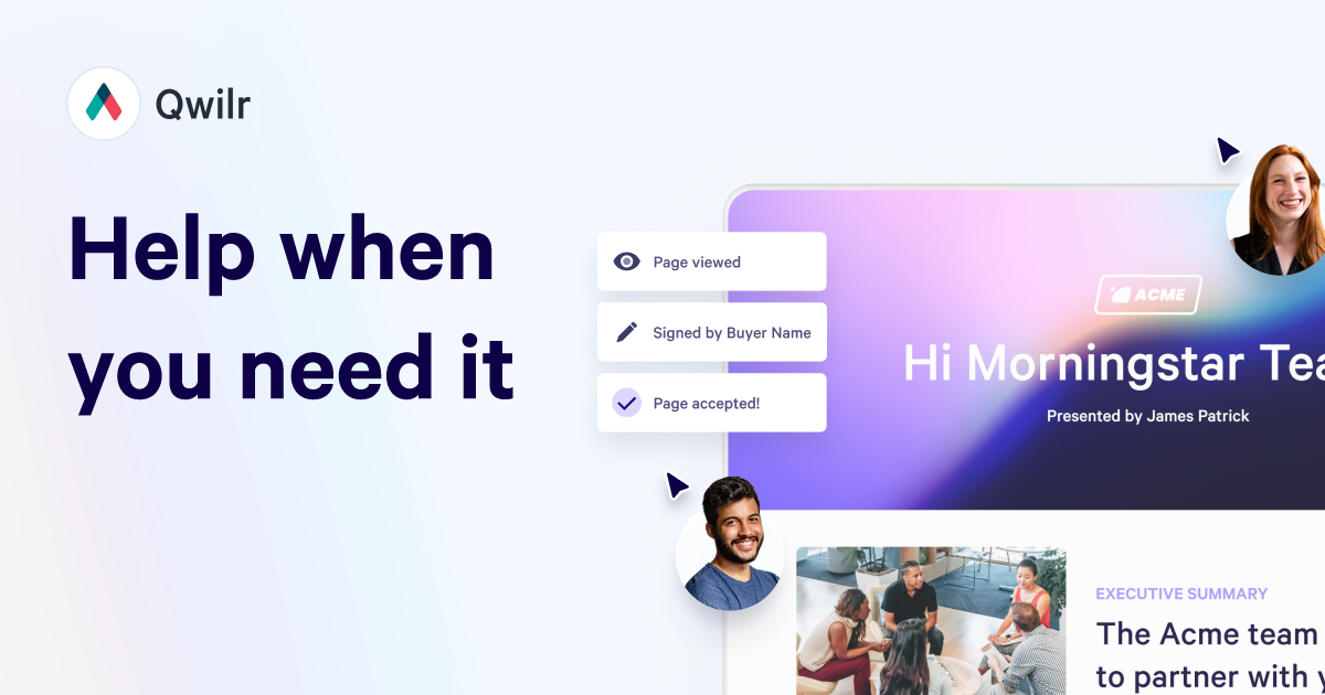 Proposal Software with World-Class Support | Qwilr