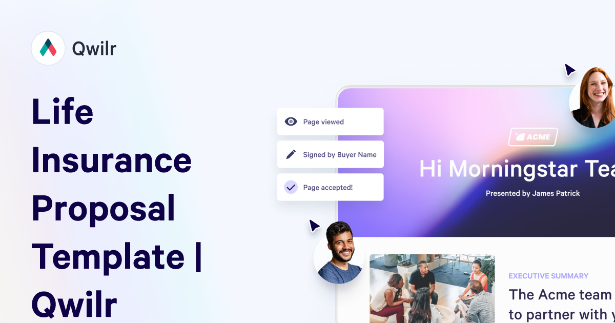 Life Insurance Proposal Template - Free sample proposal - Qwilr