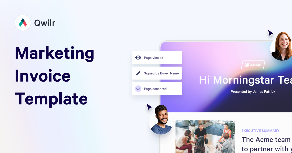 Marketing Invoice Template | Simplify Billing | Qwilr