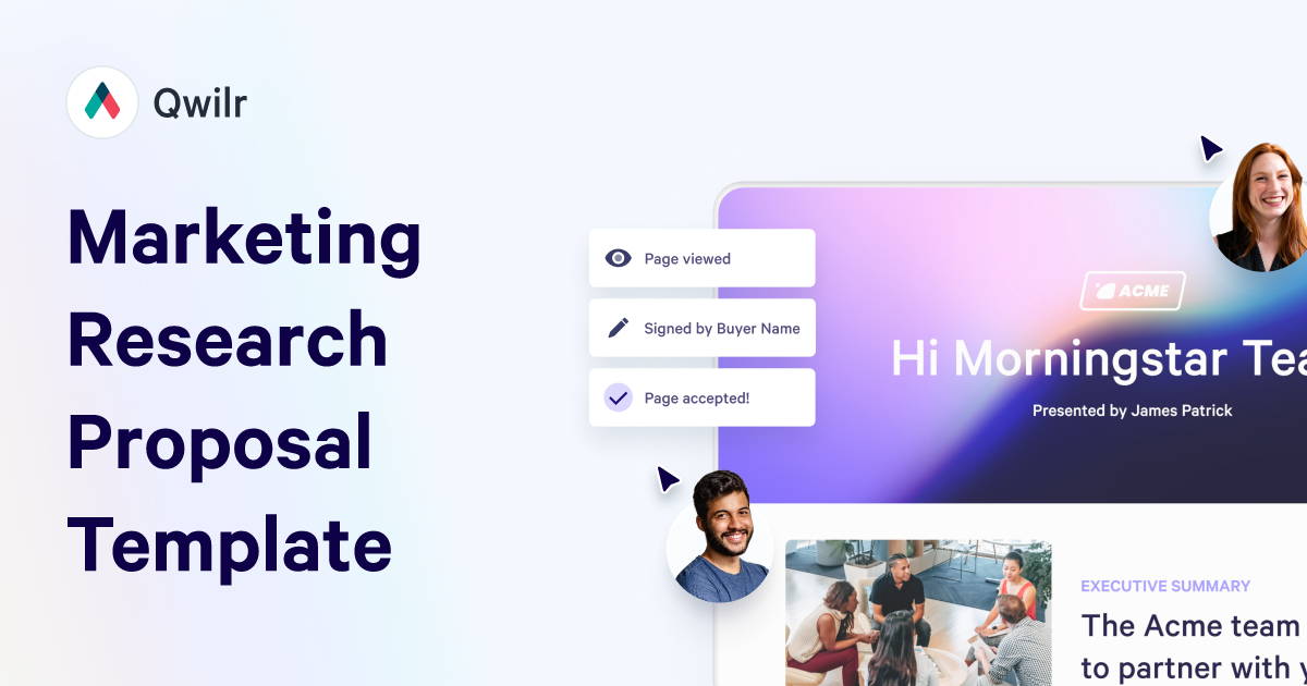 Market Research Proposal Template | Qwilr [2025]