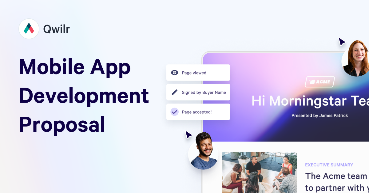 App Development Proposal Template | Win App Projects | Qwilr