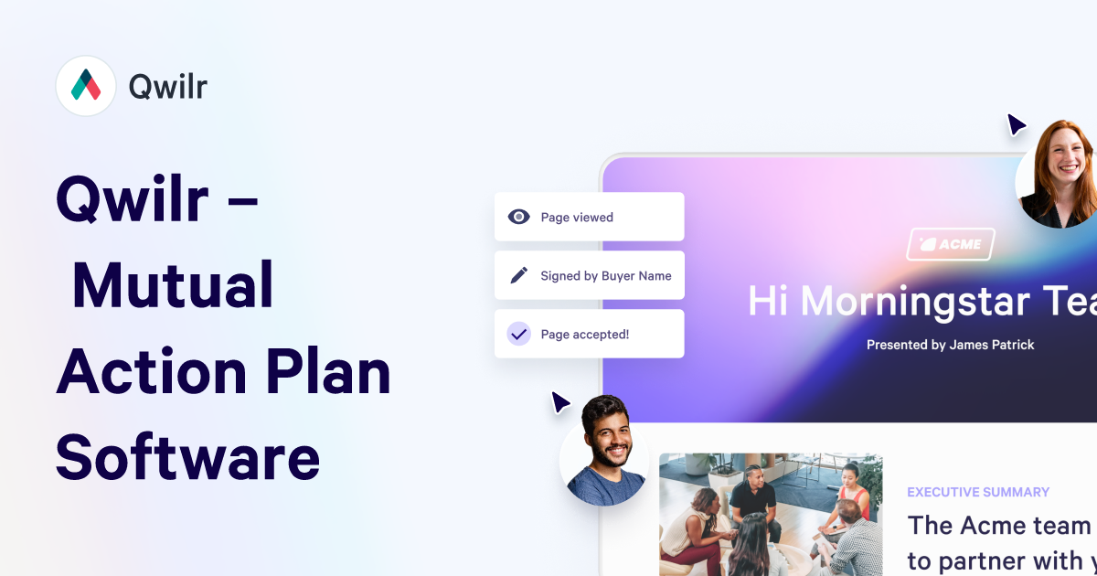 Mutual Action Plan Software | Free 14-Day Trial | Qwilr