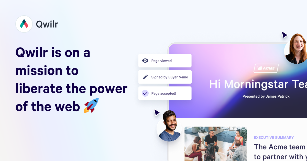 About Qwilr: Proposal Software and Quote Templates